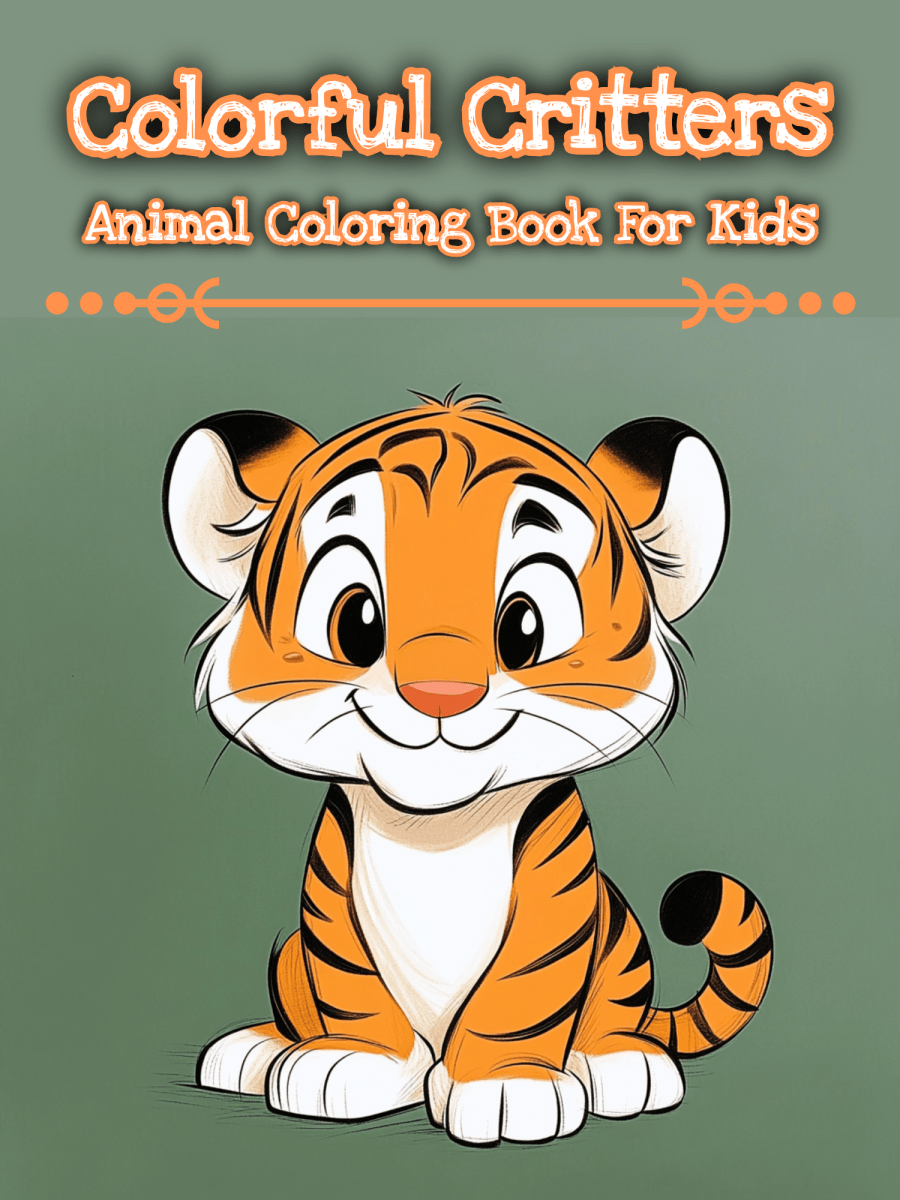 New Book – Colorful Critters Animal Coloring Book For Kids – BJ's Blog